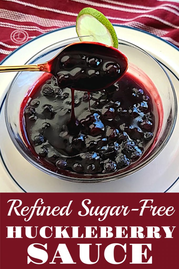Refined Sugar-Free Huckleberry Sauce Recipe thick and luscious flavor.