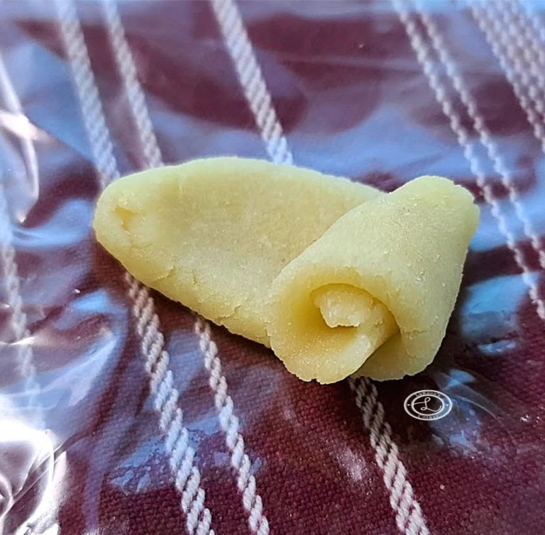 Homemade From Scratch Marzipan Recipe decorative art or candy.