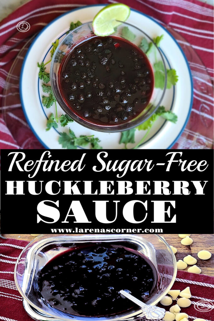 Refined Sugar-Free Huckleberry Sauce Recipe thick and luscious flavor.