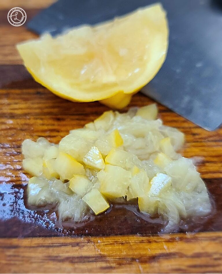 Preserved Pickled Lemons Recipe salty and sour citrus condiment.
