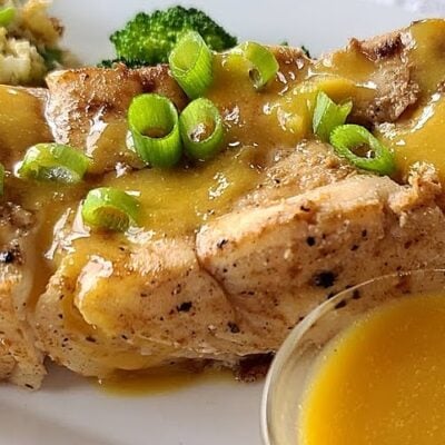 Baked Halibut Orange-Ginger Reduction Recipe tender fish with a glaze