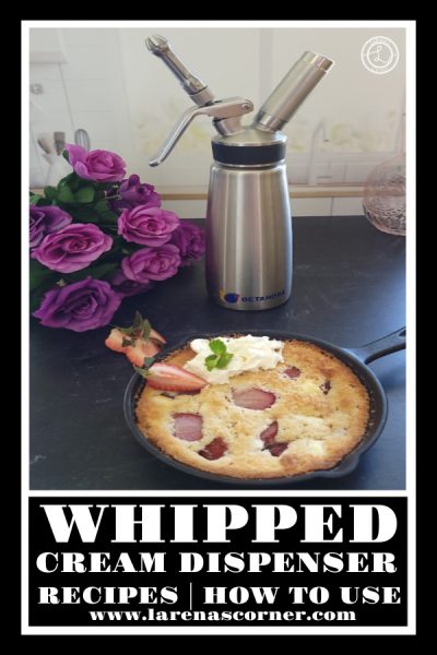 Whipped Cream Dispenser Recipe is a chef's favorite tool gadget.