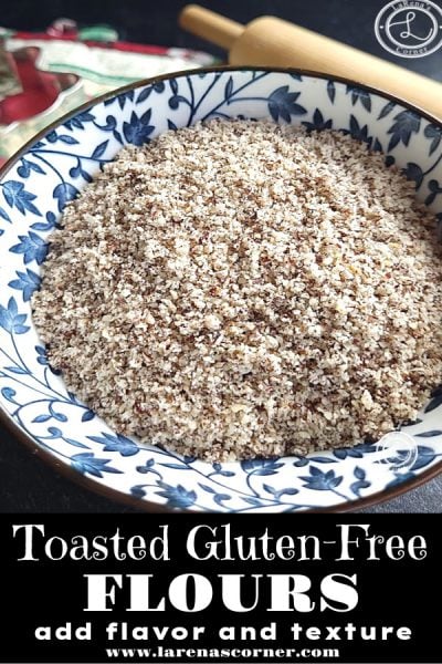Toasted Gluten-Free Flours Recipe helps to improve baked goods.