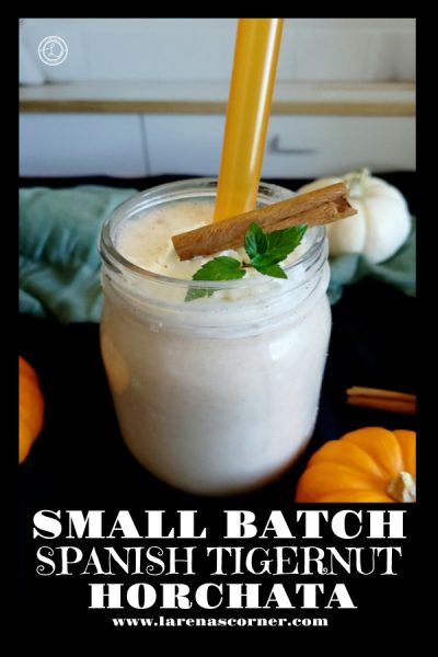 Small Batch Spanish Tigernut Horchata Recipe a simple tasty drink.
