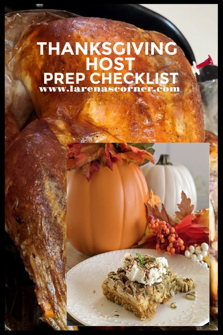 Thanksgiving Host Prep Checklist saving time and reducing stress
