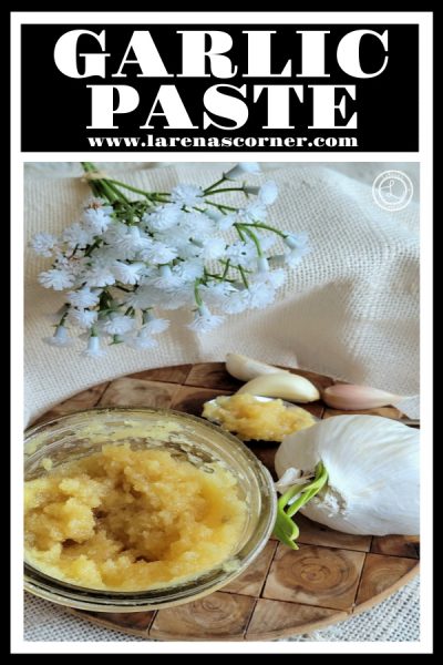 Garlic Paste Recipe a garlic puree made with vinegar, salt, and oil.